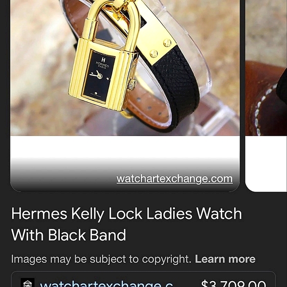 Hermes | Jewelry | Vintage Hermes Kelly Lock Ladies Watch | Poshmark